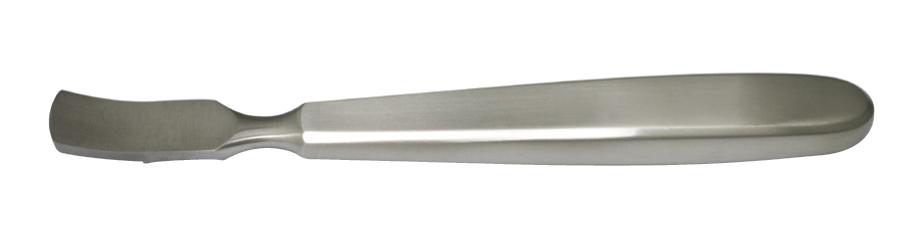 Rugine de Farabeuf courbe larg. 12 mm - Pouret Médical